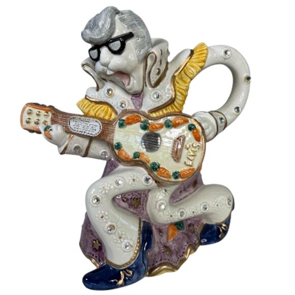 Toys | Fitz Floyd Elvis Presley Style Ceramic Teapot Elvis Figurine ...